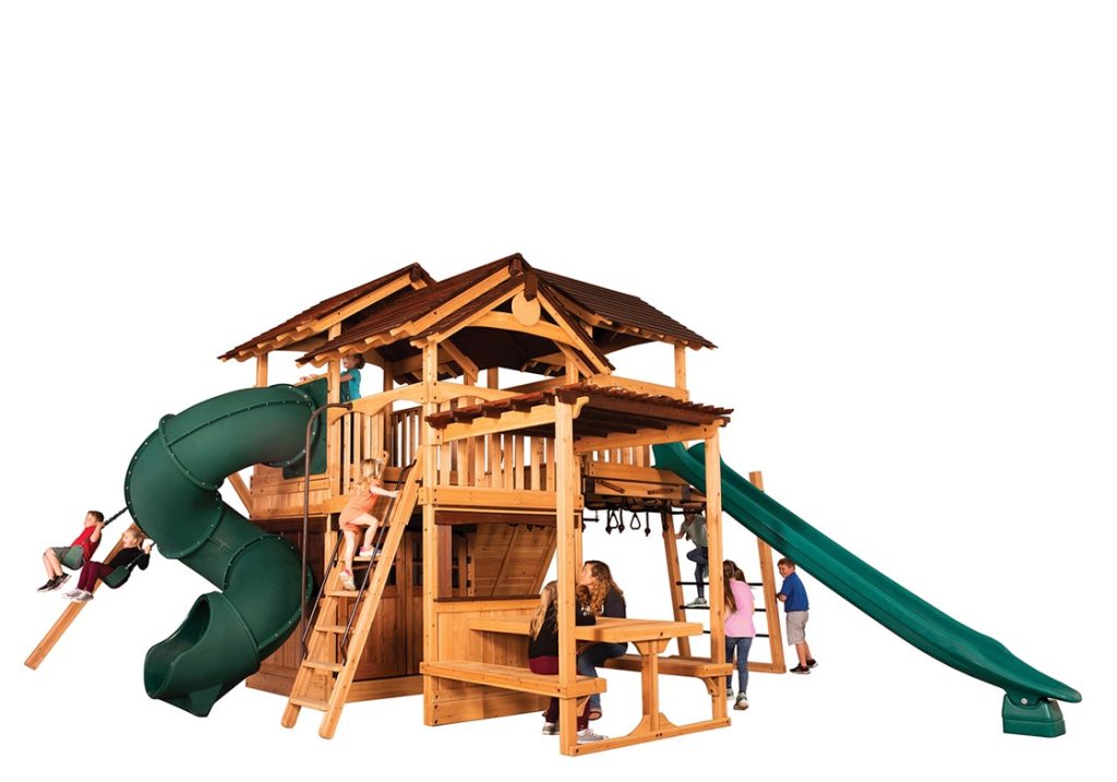 Titan Treehouse XL 7 Swing Set - Johnny's Backyard